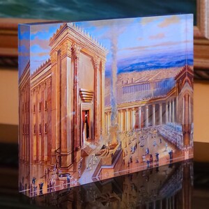 Acrylic Block Sculpture: Light of the Third Jerusalem Temple - Jewish ...