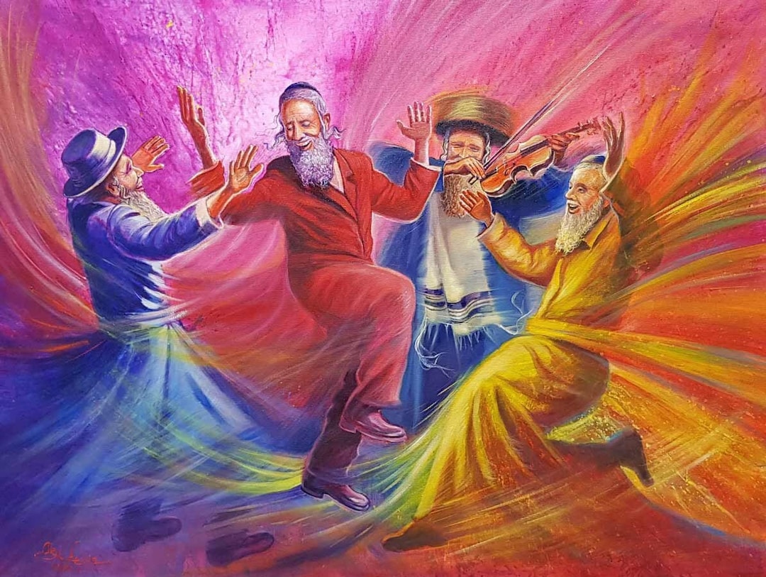 Soul of Jewish Music and Dance Abstract Contemporary Jewish Painting on ...