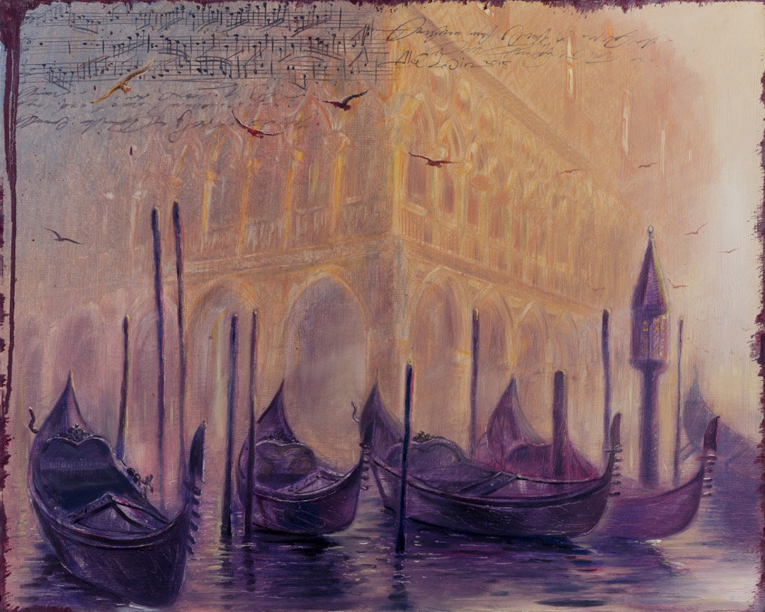 Grieg - Peer Gynt Suite No. 1. Venice Painting, Giclée - Etsy