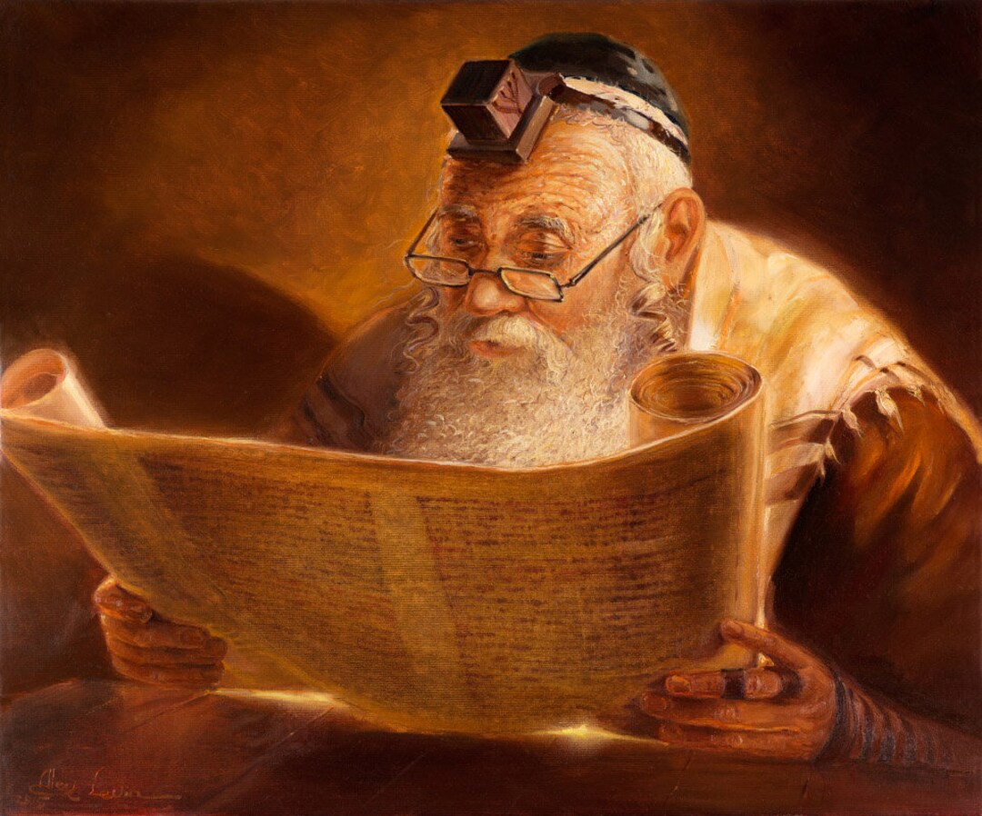 Words of Life Jewish Painting - Canvas or Modern Metal Print - Etsy
