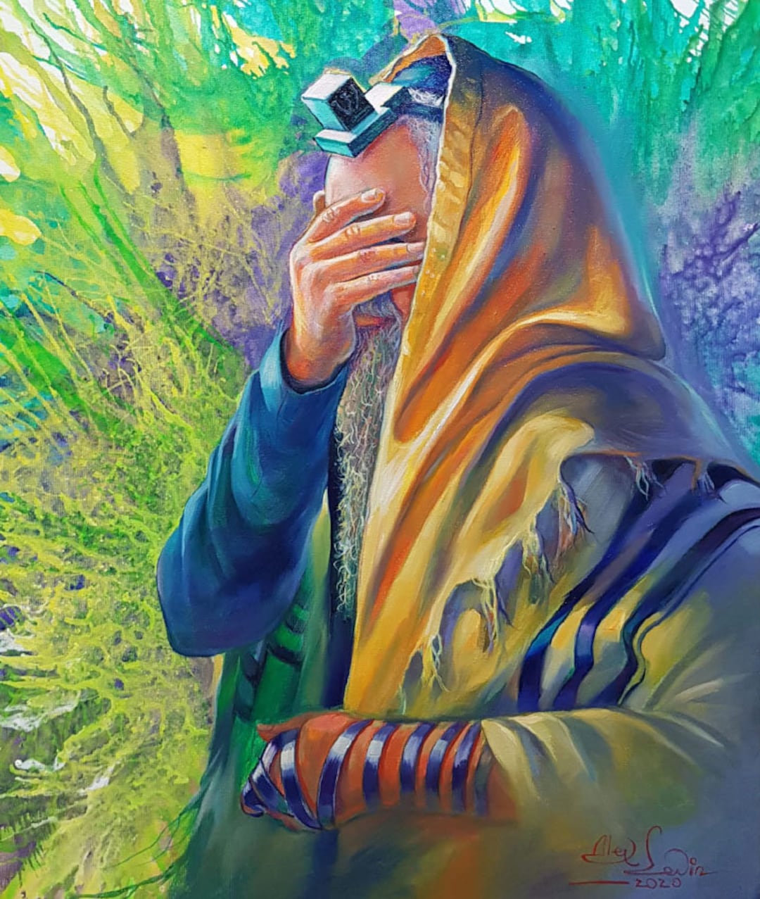 Shema Israel, Jewish Prayer Modern Abstract Contemporary Jewish Artwork ...