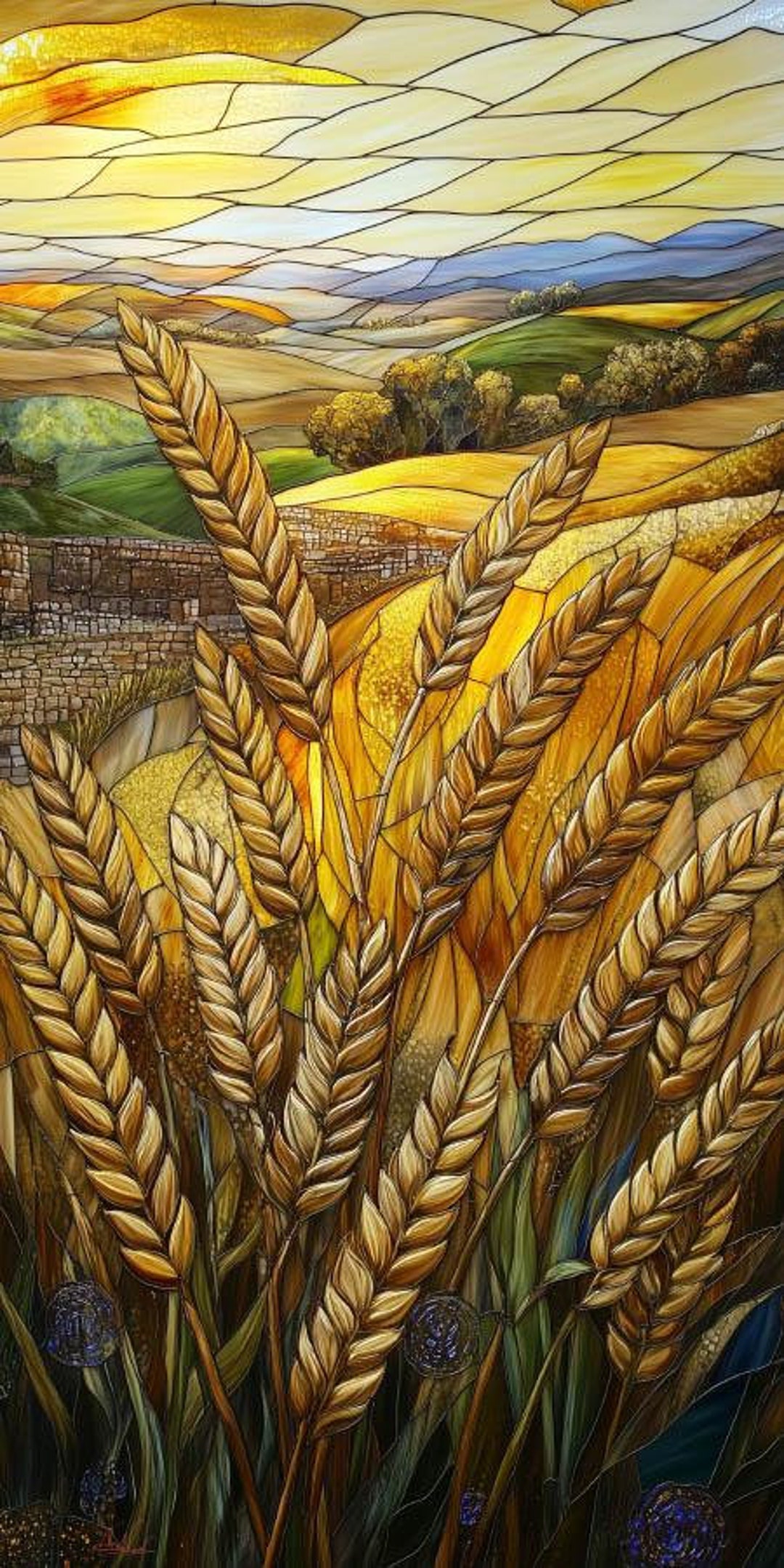 Wheat Fields of the Golan Heights Painting Comes in Print on Canvas ...