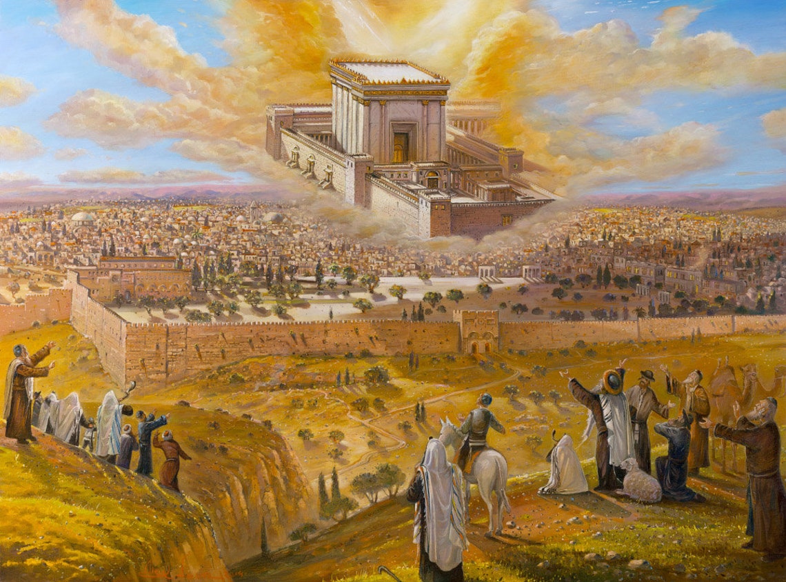 My Dream Jerusalem Temple Painting That Comes in Print on | Etsy