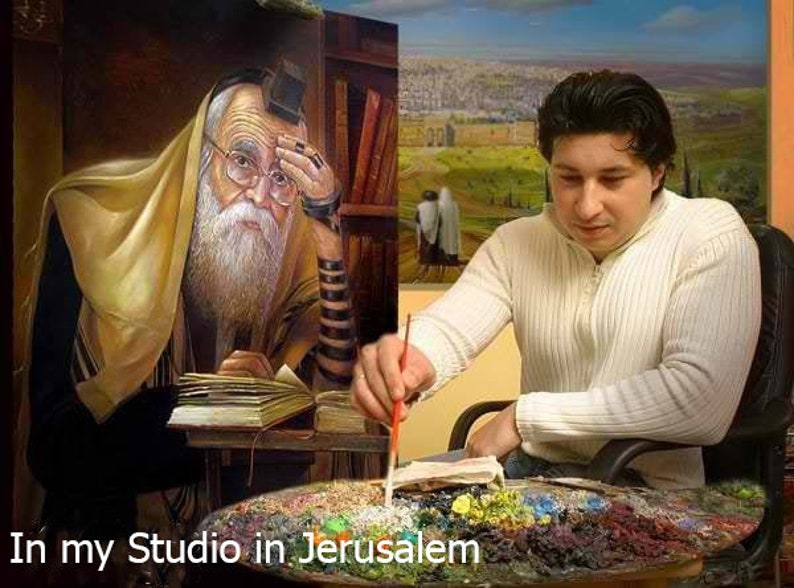 Praying With Torah. Jewish Painting Judaica Fine Art Giclée - Etsy