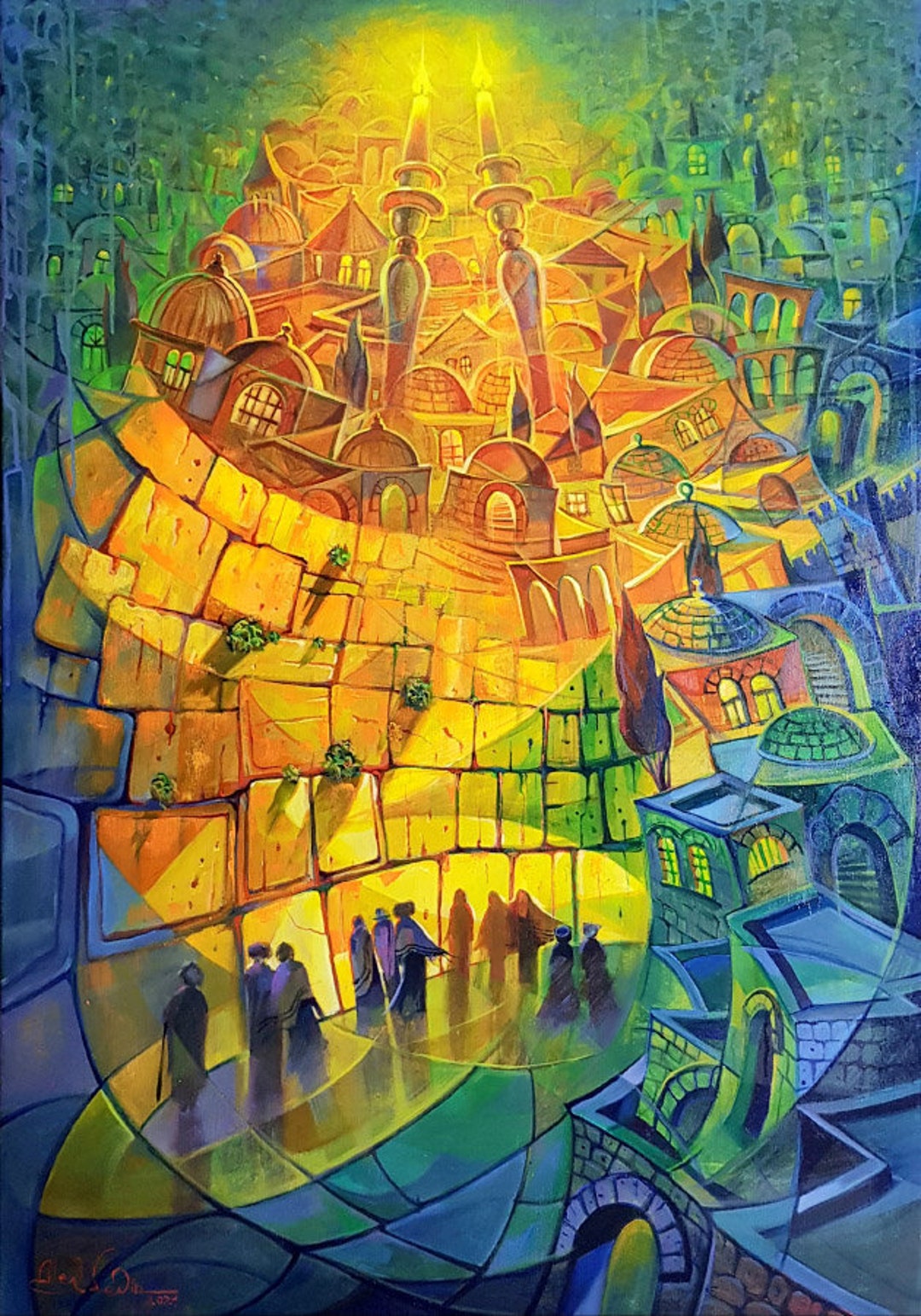 Shabbat Covering Jerusalem Original Painting Available Now as Giclee on ...