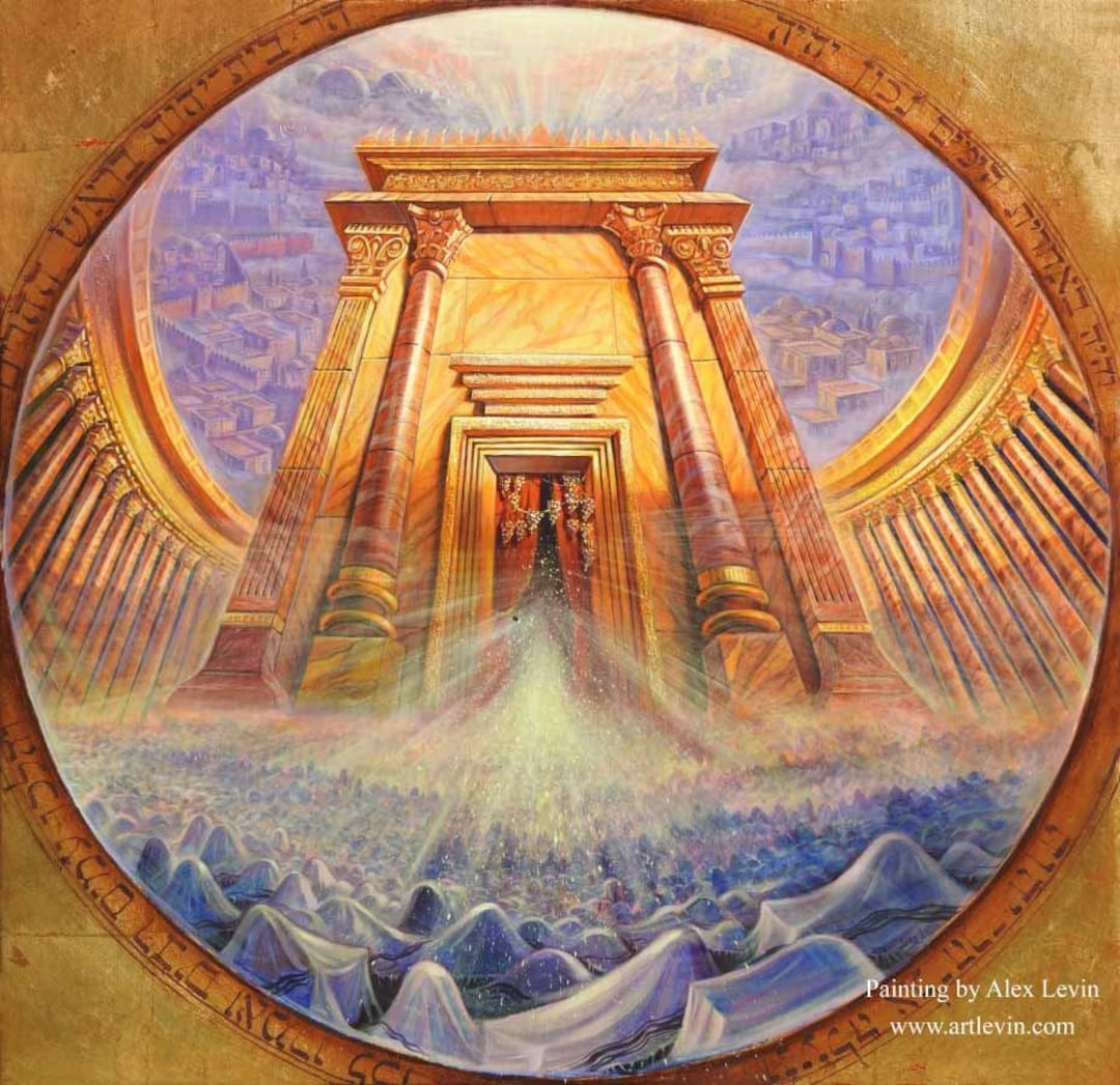 Isaiah’s Prophecy - Third Jerusalem Temple Original Painting Abstract ...