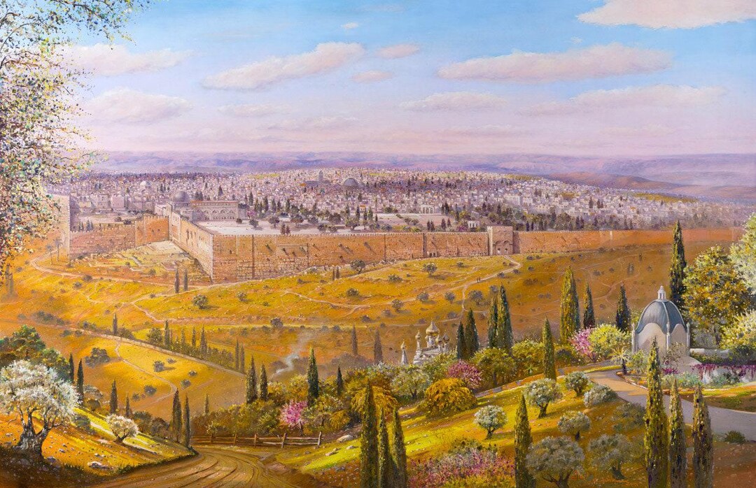 Jerusalem Art Print, Peace Over the Hills (canvas, Metal, Acrylic) - Etsy
