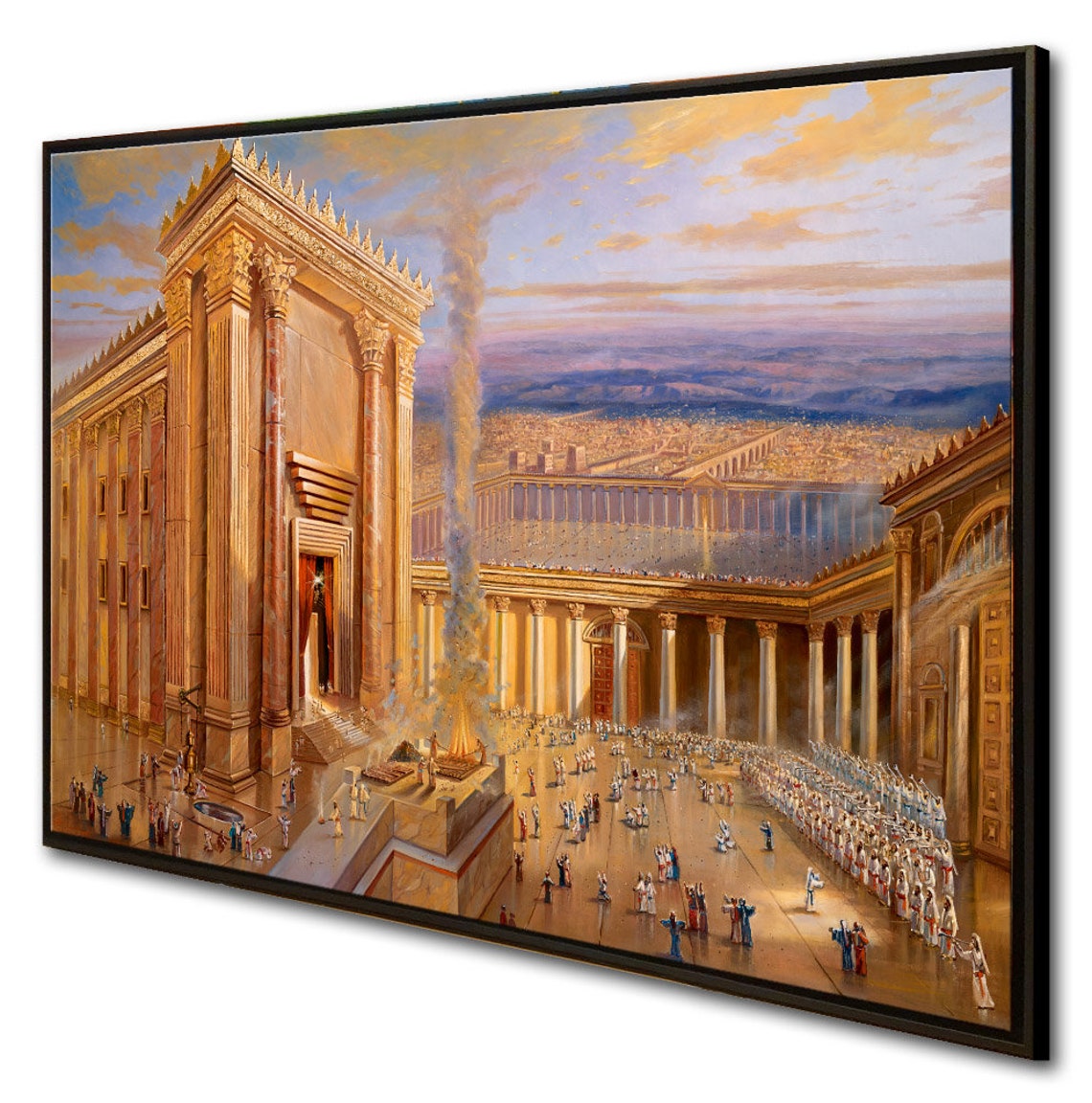 Original Painting of Jerusalem Canvas Art the Second Holy - Etsy