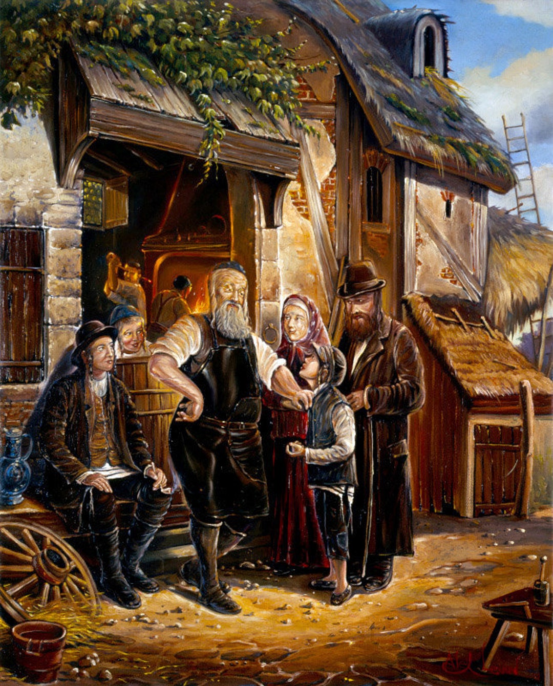 Judaica Art Rabbi Painting Original Jewish Painting Gift for Rabbi ...