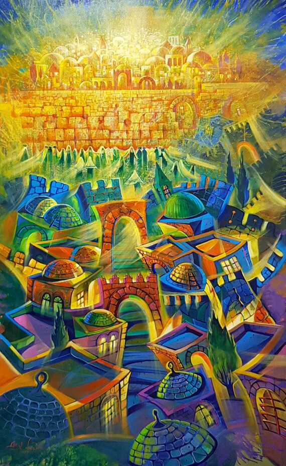 Israeli Paintings Kad & Hamsa Painting Shai Yehezkelli Shai