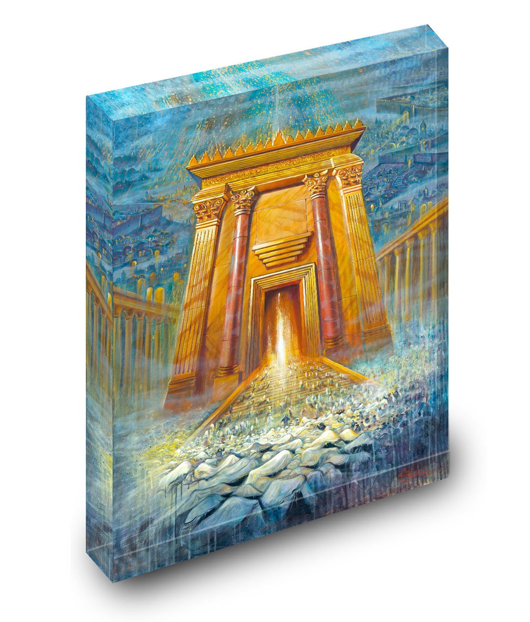 Acrylic Block Sculpture: Light of the Third Jerusalem Temple - Jewish ...