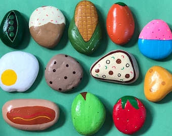 Painted Rocks Food - Etsy