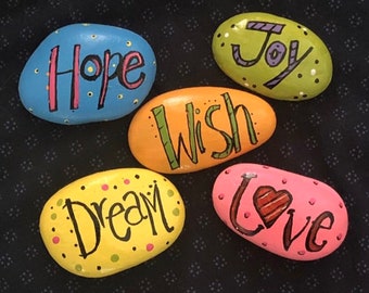 Inspirational Painted Rocks - Etsy
