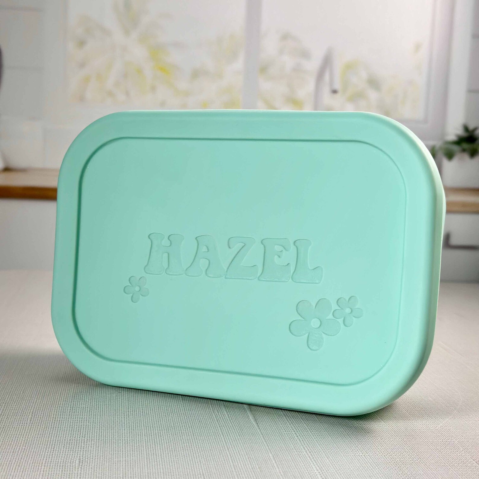 Custom Engraved Silicone Lunch Box & Bottle Set for Kids, School Meal ...