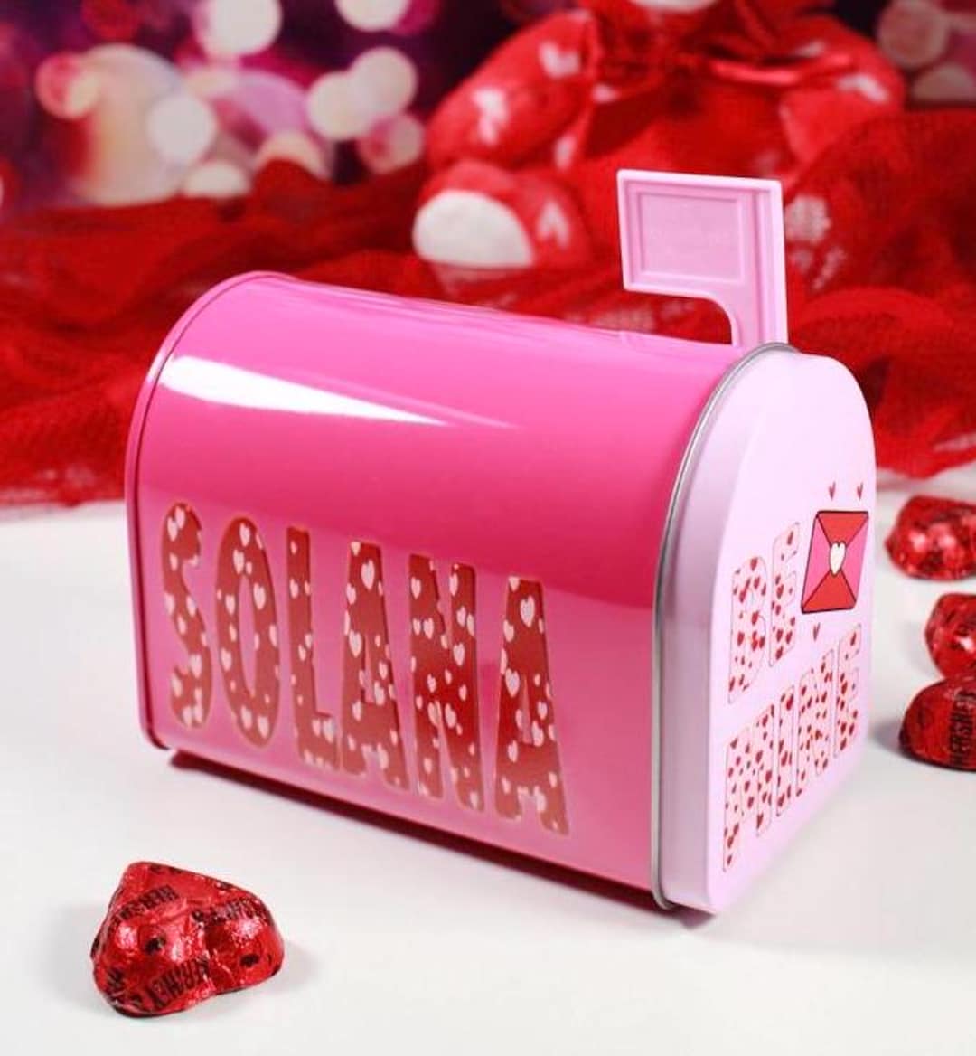 Valentine Mailbox, Personalized Valentine’s Day Mailbox, Classroom ...