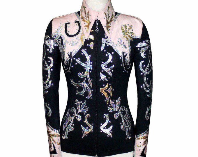 NEW Western Equestrian Horse Riding Show Wear Shirt Blouse Jacket Rodeo ...