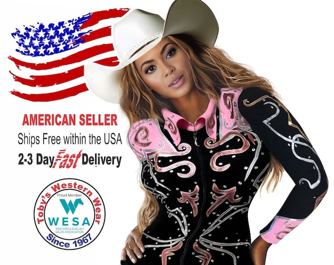 NEW Western Formal Equestrian Riding Show Wear Dress Shirt Blouse ...