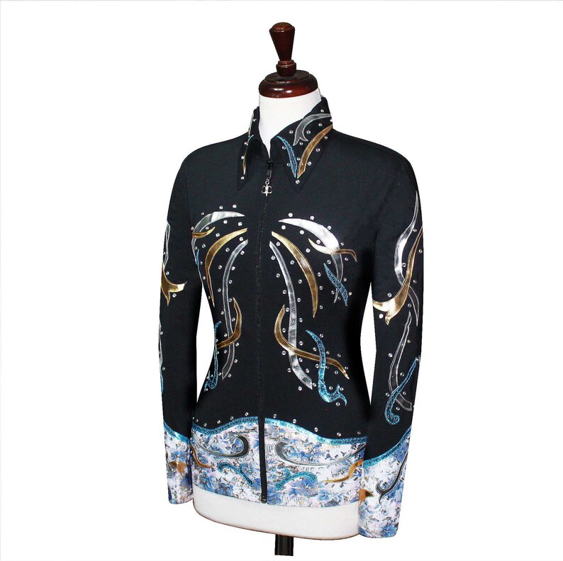 NEW Western Equestrian Horse Riding Show Wear Shirt Blouse | Etsy