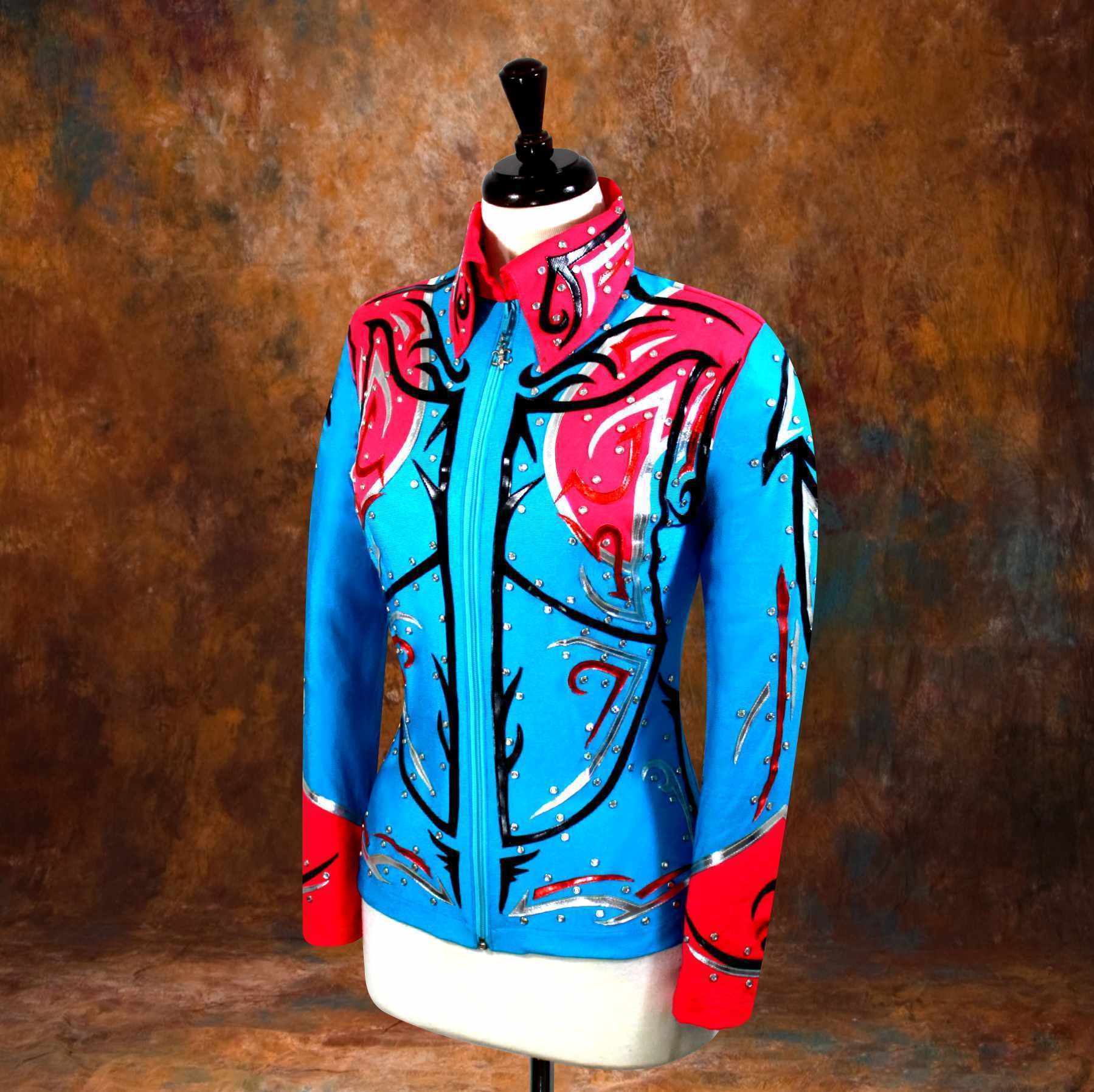 NEW Western Competition Horse Riding Show Wear Shirt Blouse Jacket ...