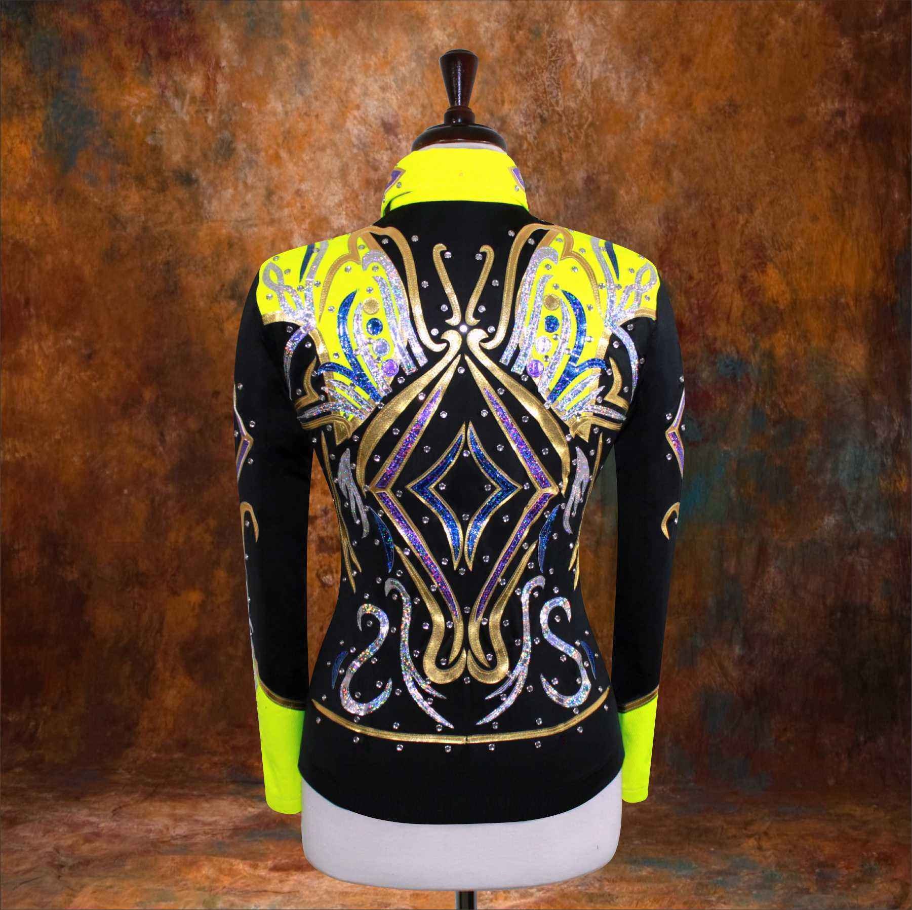 NEW Western Equestrian Horse Riding Show Wear Shirt Blouse Jacket Rodeo ...