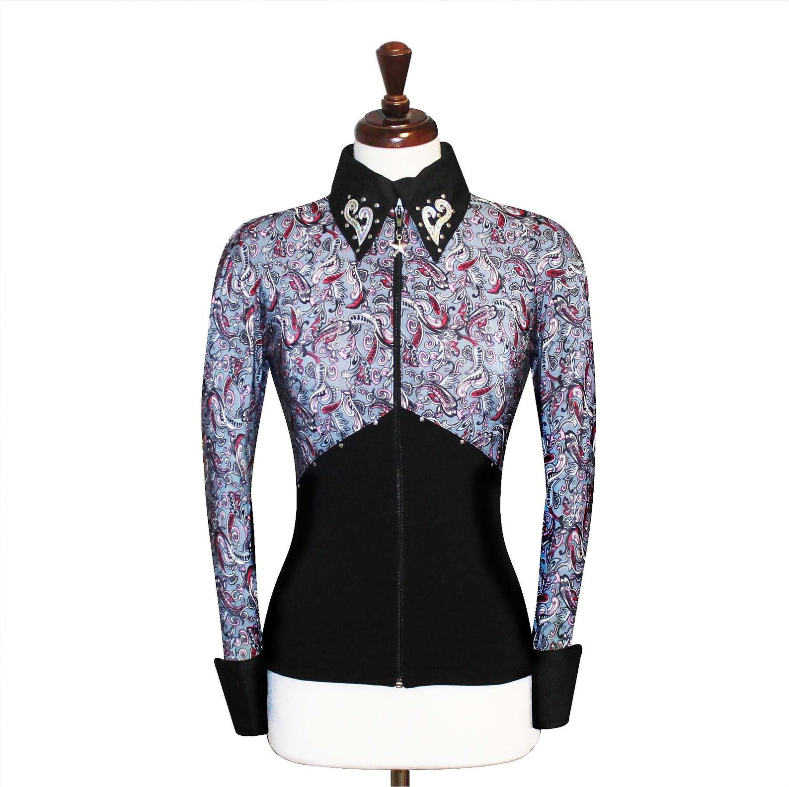 NEW Western Competition Horse Riding Show Wear Shirt Blouse Jacket ...