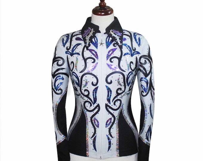 NEW Western Formal Equestrian Riding Show Wear Dress Shirt Blouse ...