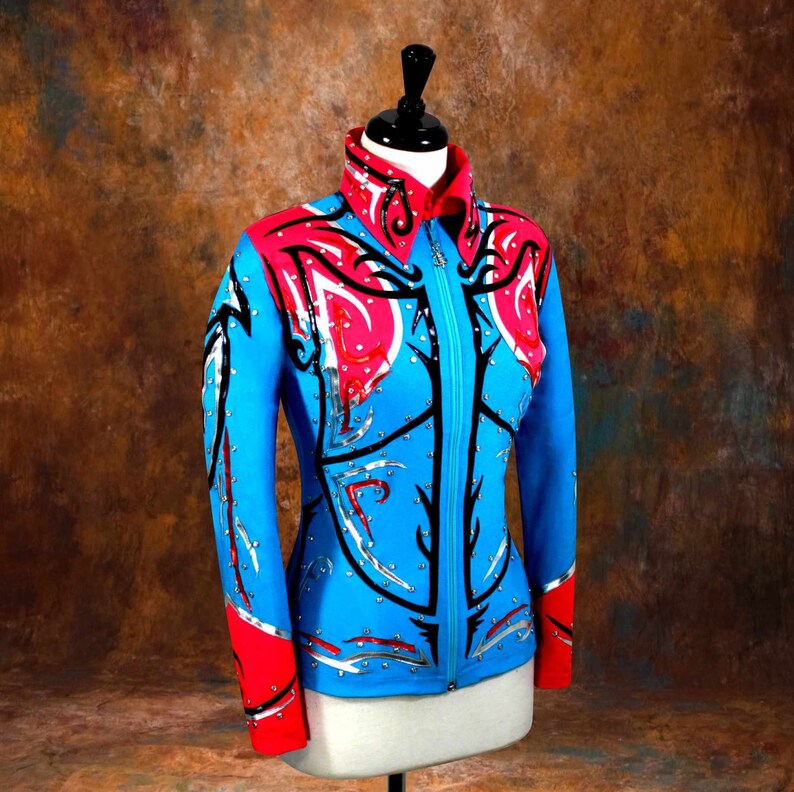NEW Western Competition Horse Riding Show Wear Shirt Blouse Jacket ...
