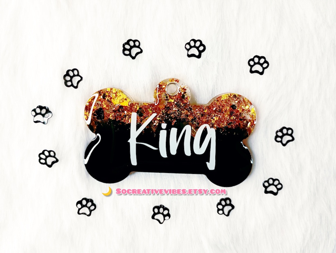 King Pet Tag, Resin Dog Tags, Custom Pet Tags, Custom Dog Tags, Resin ...