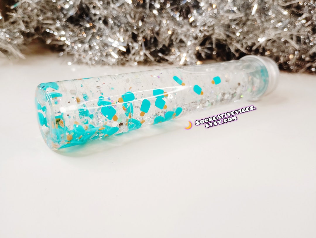 Popsicle Glitter Sensory Bottle, Calming Bottles, Anxiety Relief ...