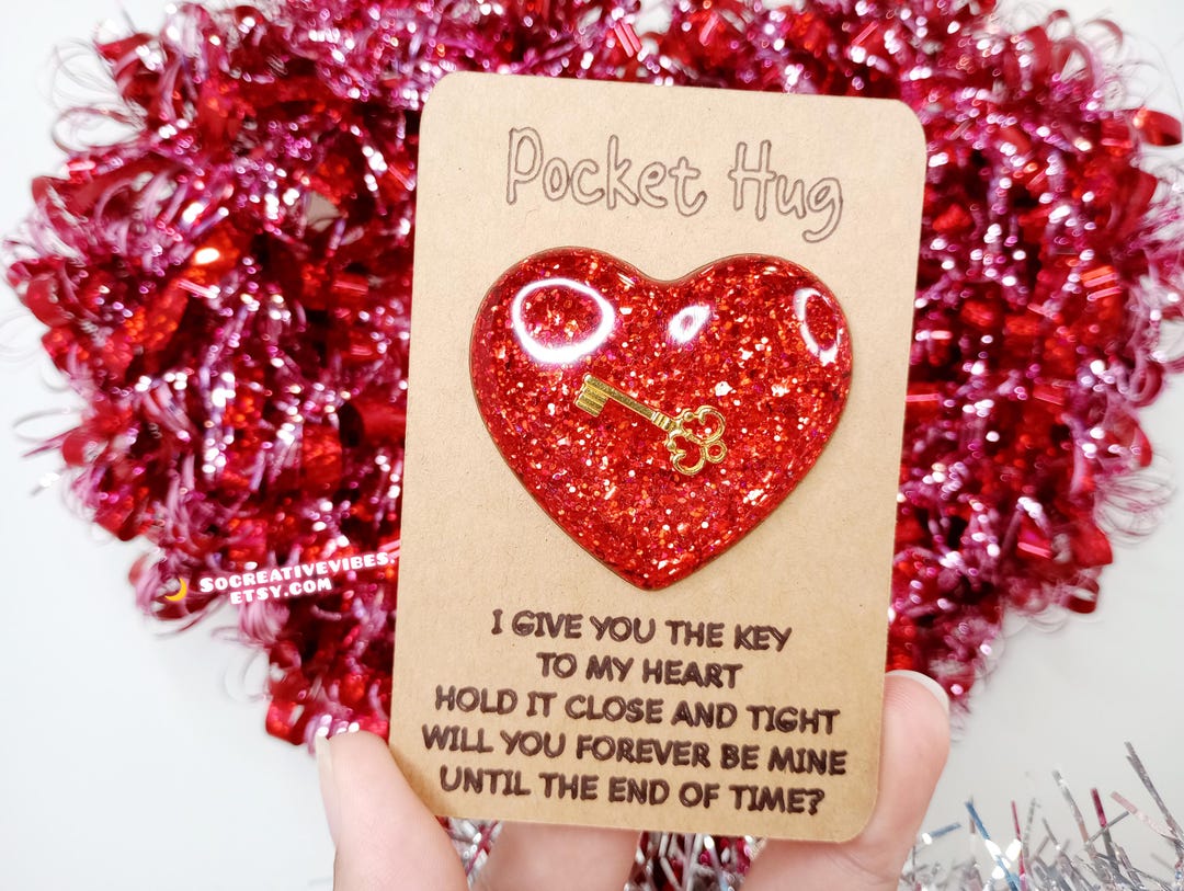 Pocket Hug Key to My Heart, Keepsake Gifts, I Love You Gifts, Valentine ...