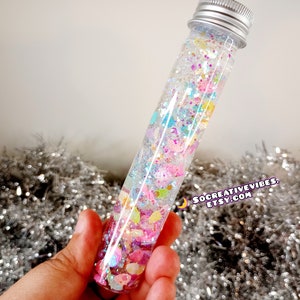 Seashell Glitter Sensory Bottle, Calming Bottles, Anxiety Relief ...