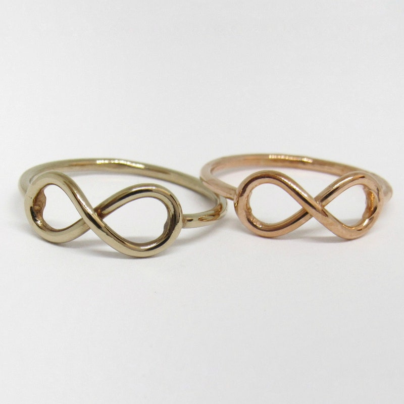 Rose Gold Infinity - Etsy