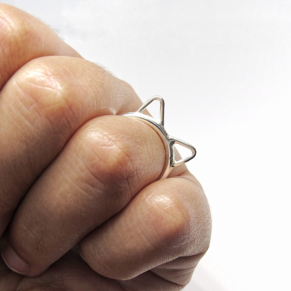 Cat Ear Ring - Etsy