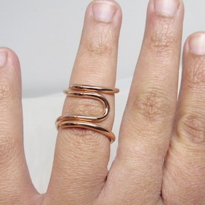 14k Rose Gold Fill Splint Ring: Mallet Finger Support - Etsy