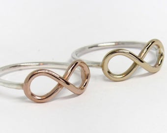Two Tone Infinity - Etsy