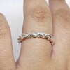 14k Rose Gold Fill Splint Ring mallet Finger Ring Boutonniere Finger ...