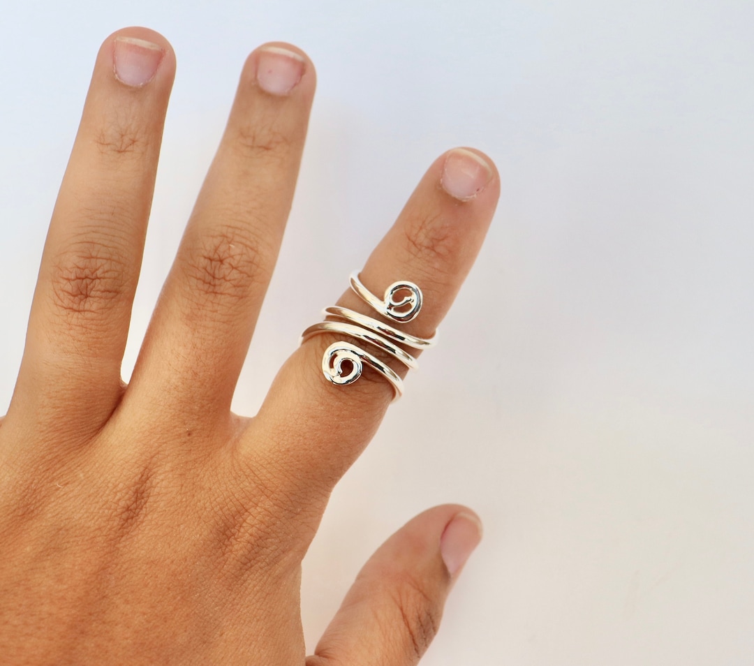Mallet Splint Ring • Mallet Finger Ring • Silver Mallet Finger Splint ...