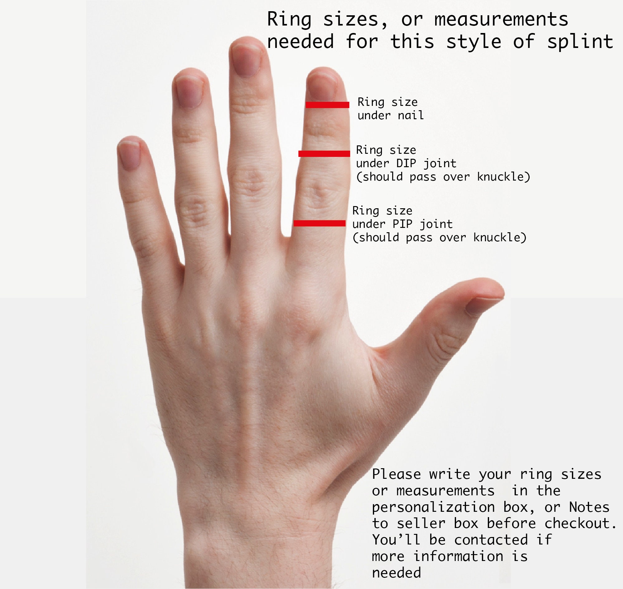 Attached Adjustable Silver Splint Rings DIP PIP and MCP - Etsy