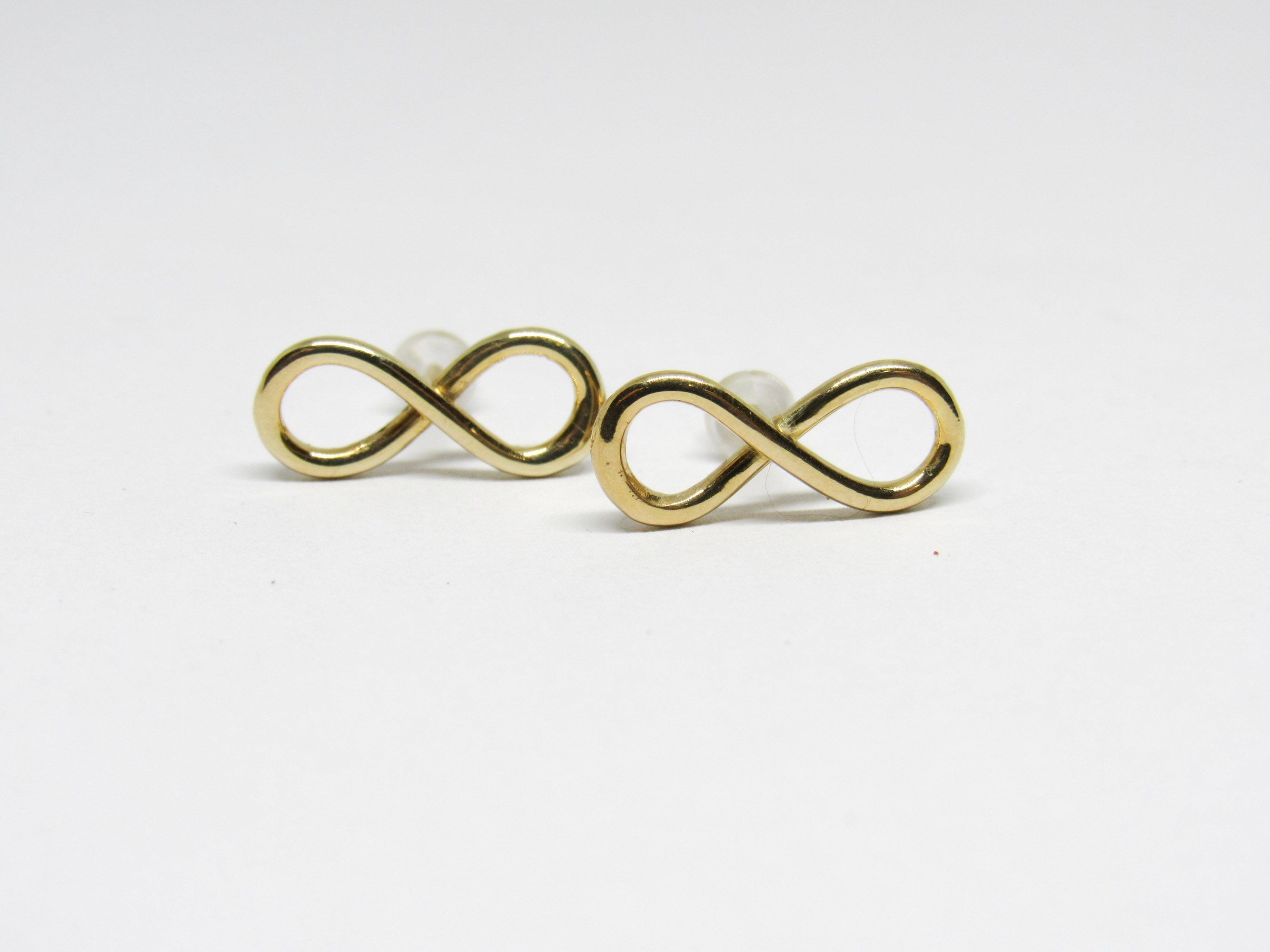 Infinity Earrings Stud Earrings Woman Earrings Simple - Etsy