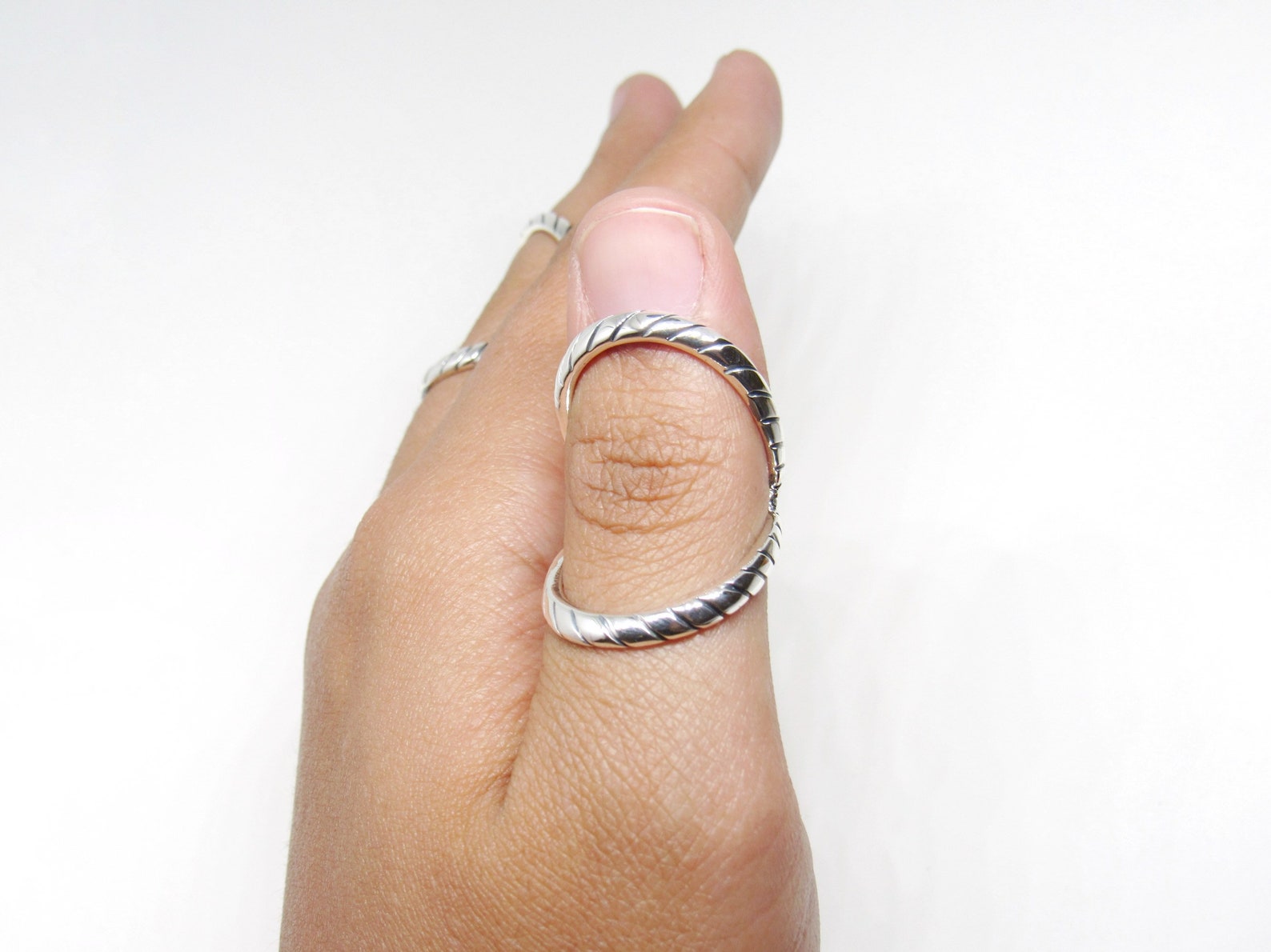 Zebraswan© Splint Ring Sterling Silver Splint Swan Neck | Etsy