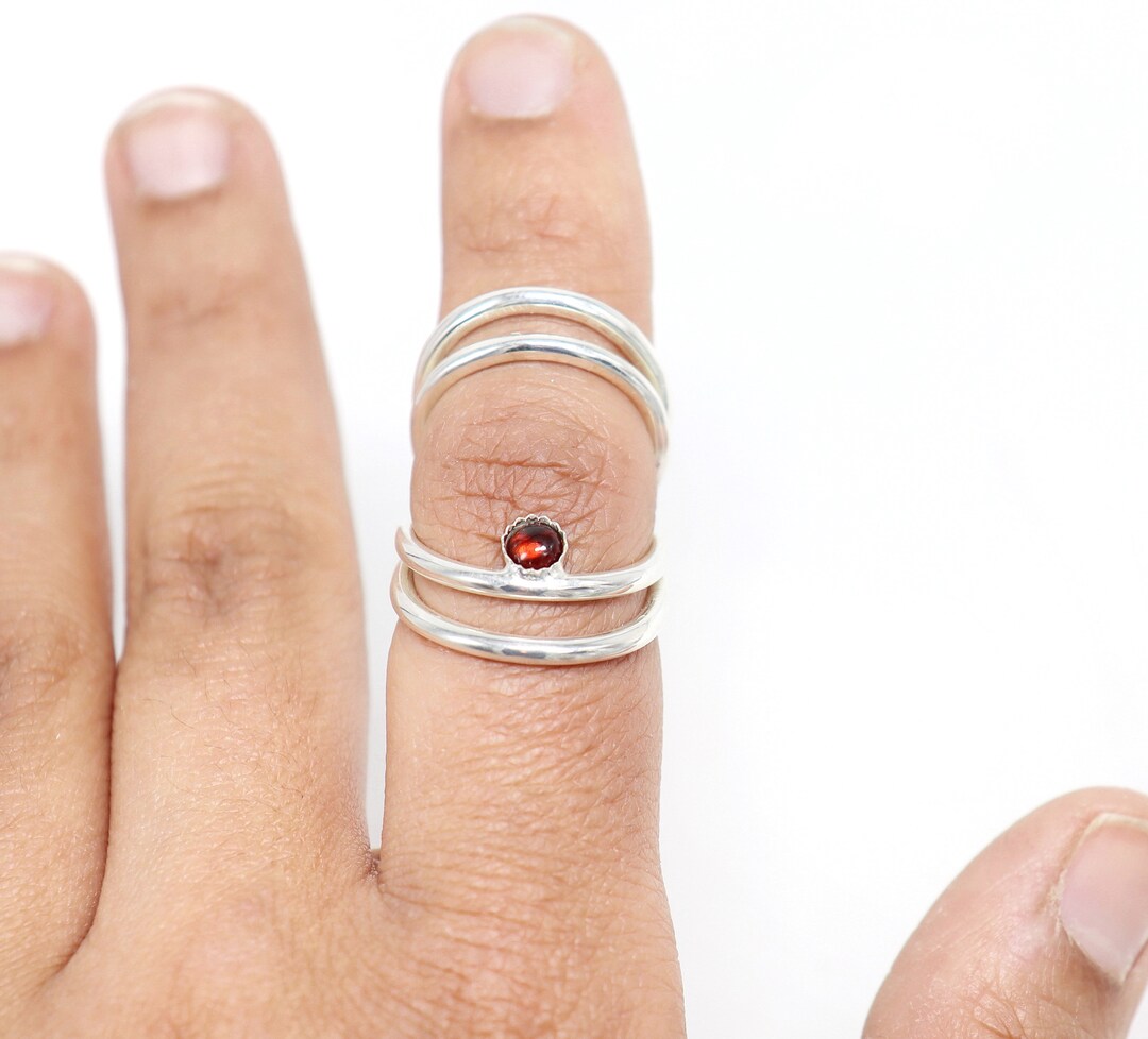 Swanbellegarnet Ring Splint • Sterling Silver Swan Neck Splint for PIP ...