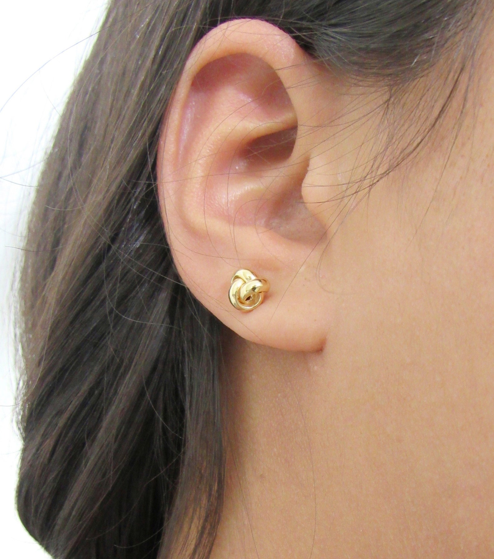 Knot Earrings 14K Solid Gold Earrings Womans Earring Gift for Her ...