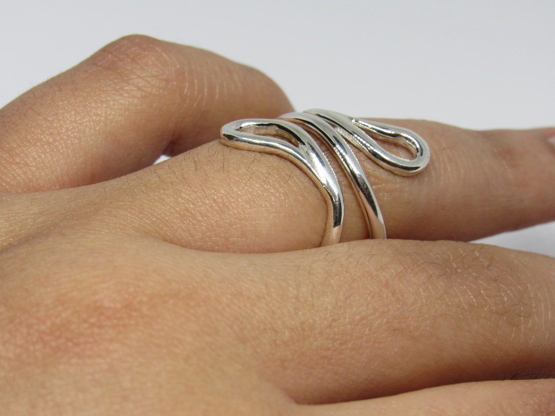 Dropmallet © Splint Ring Mallet Finger Ring Silver Mallet | Etsy