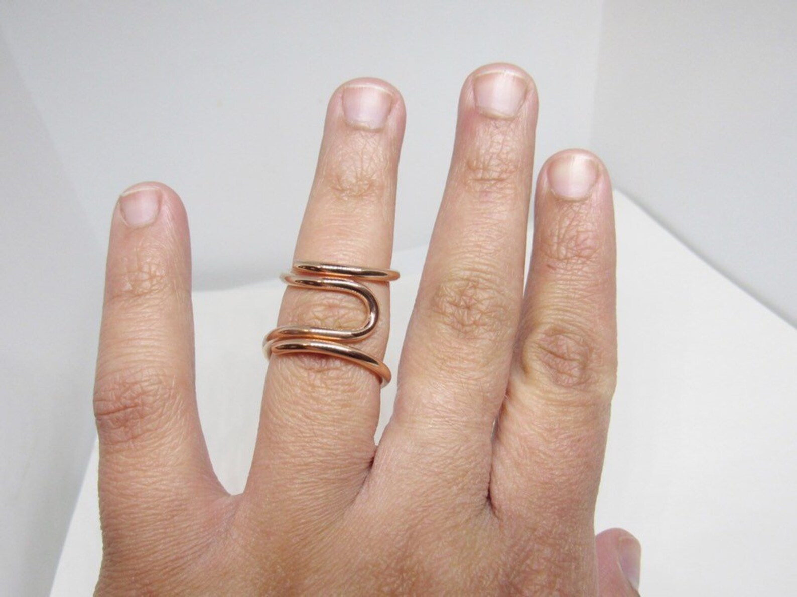 14k Rose Gold Fill Splint Ring: Mallet Finger Support - Etsy