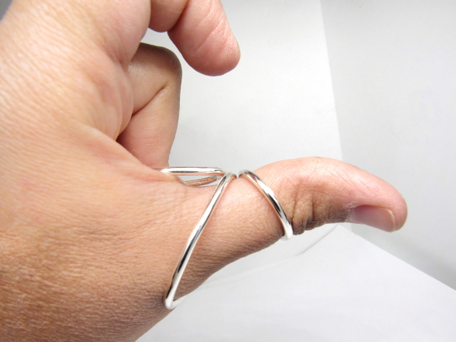 Thumb MCP Adjustable Sterling Silver Splint Ring With - Etsy Canada