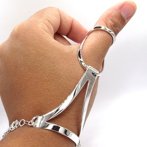 Sterling Silver Thumb Splint Ring - CMC/MCP Joint Support With Bracelet ...