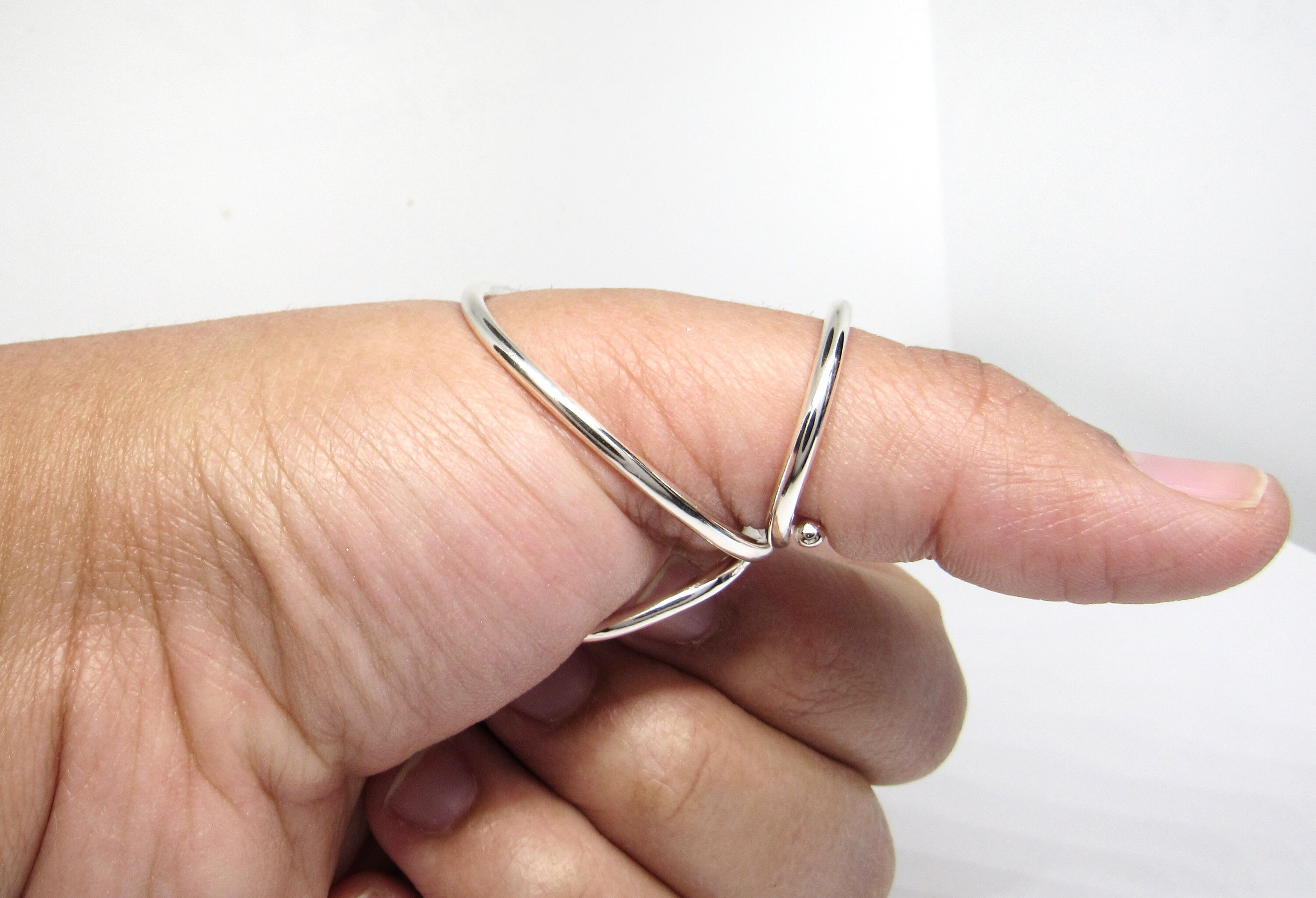 Thumb MCP Adjustable Sterling Silver Splint Ring With - Etsy Canada