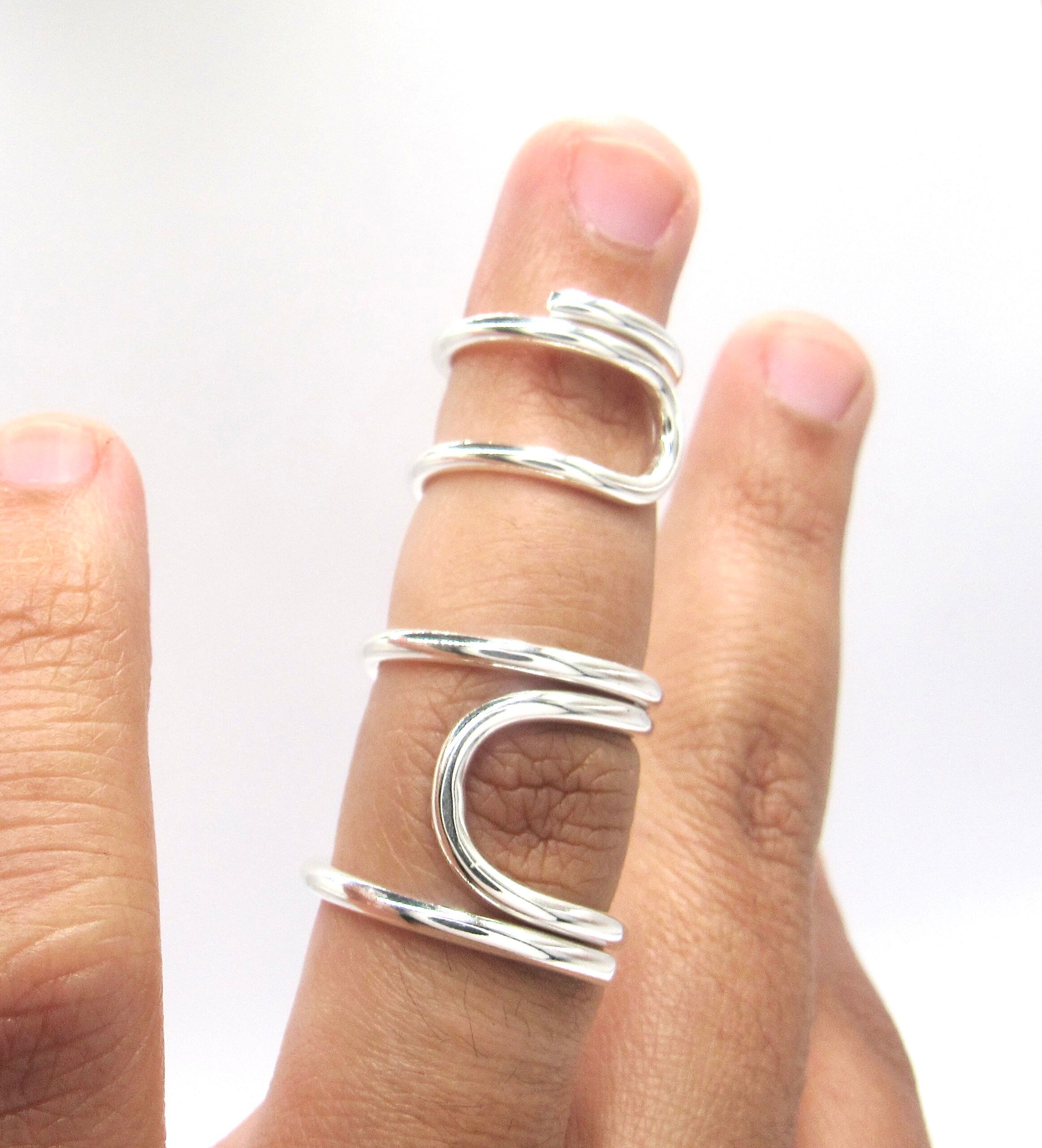 Silverstabiliser © Splint Ring Full Finger Splint Ring - Etsy