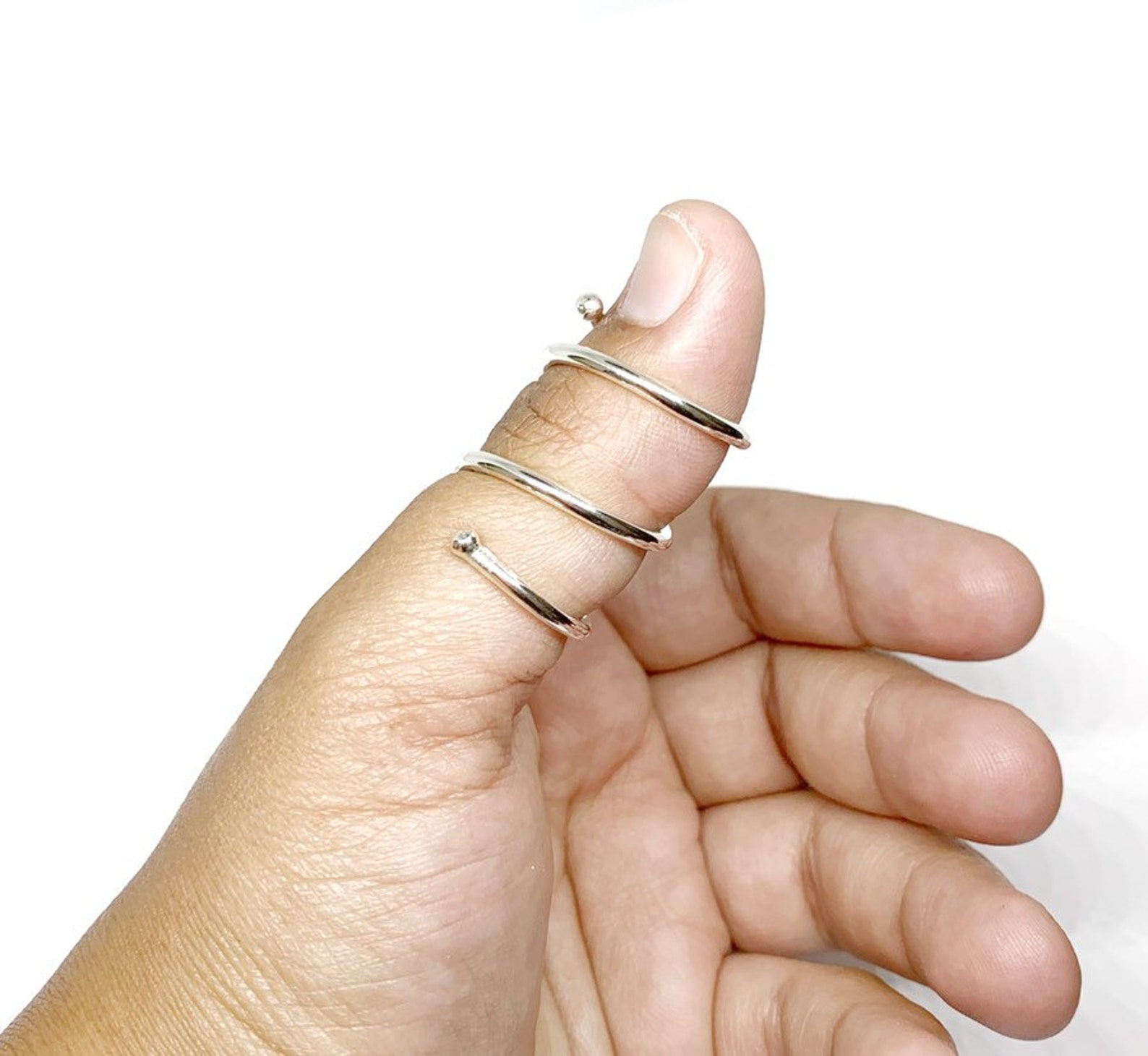 Sterling Silver Spiral Splint Ring Spiral Splint Ring - Etsy