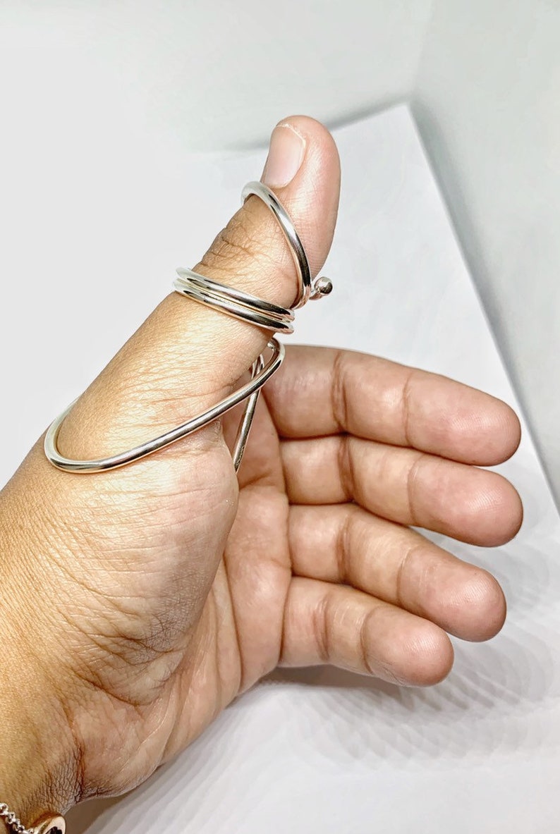 Adjustable Thumb MCP/IP Silver Splint Ring Swan Thumb Splint - Etsy